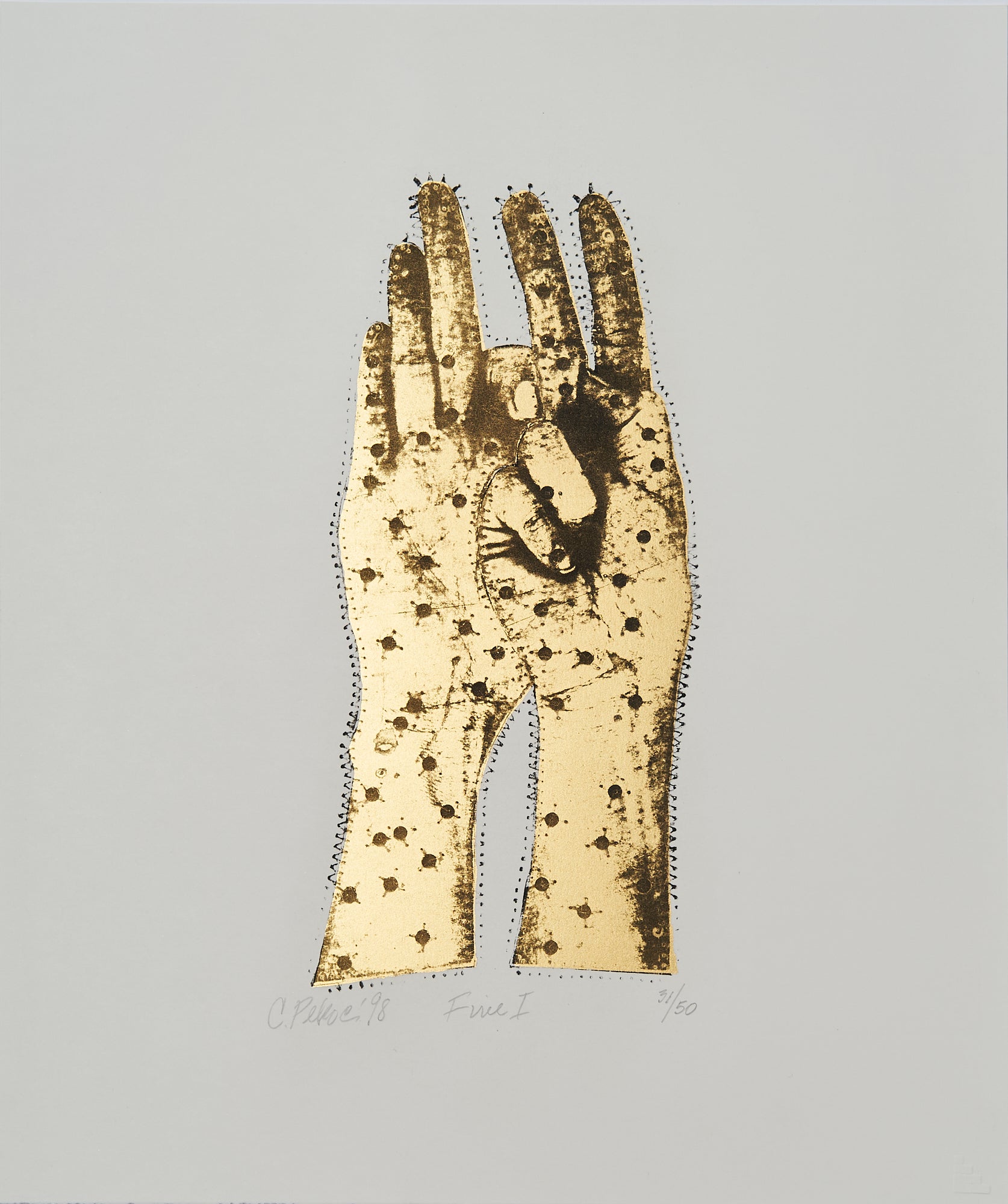 Christopher Pekoc: Five (State I) [gold]